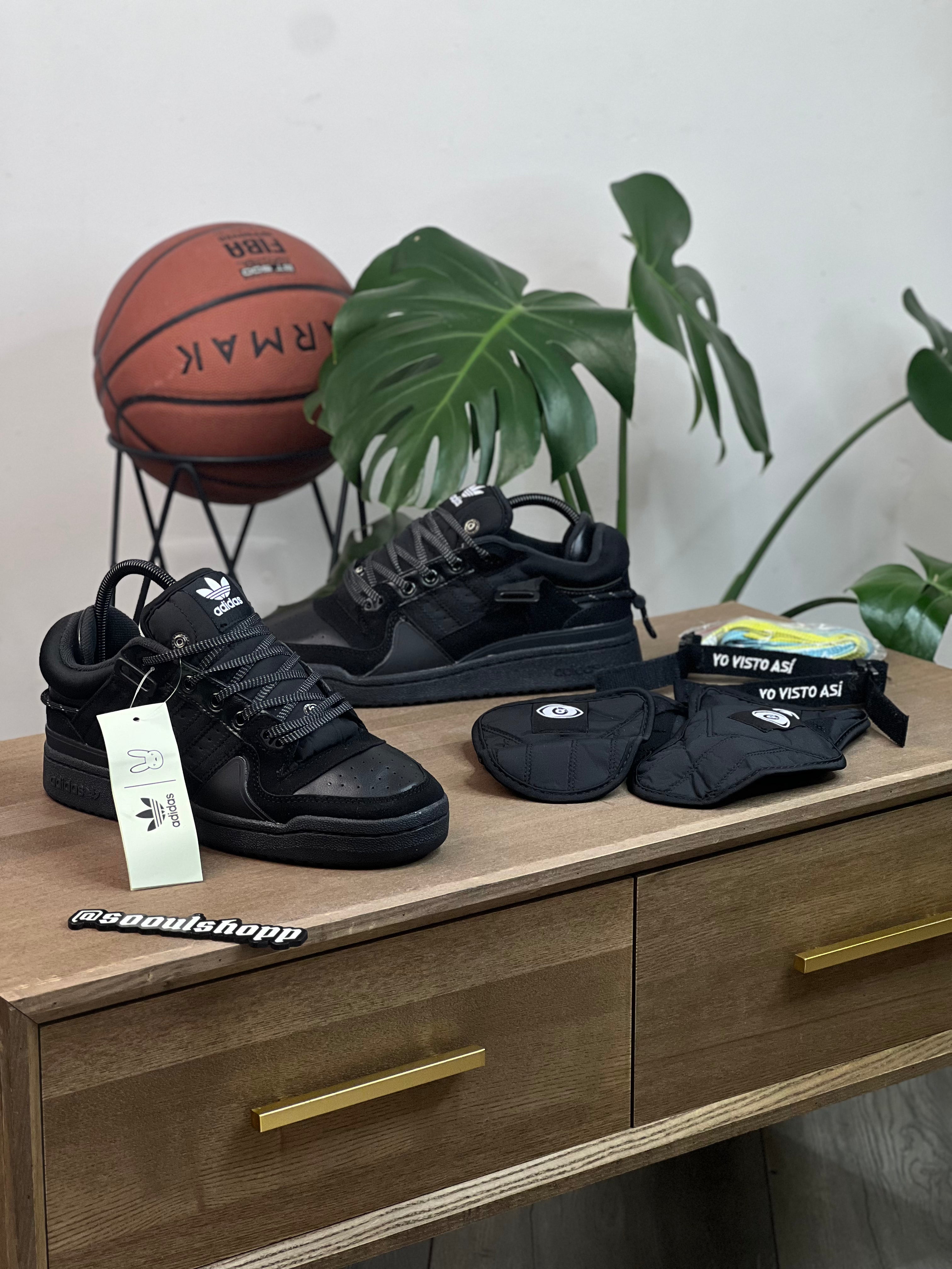 Adidas Forum x Bad Bunny Black – SOOULSHOPP