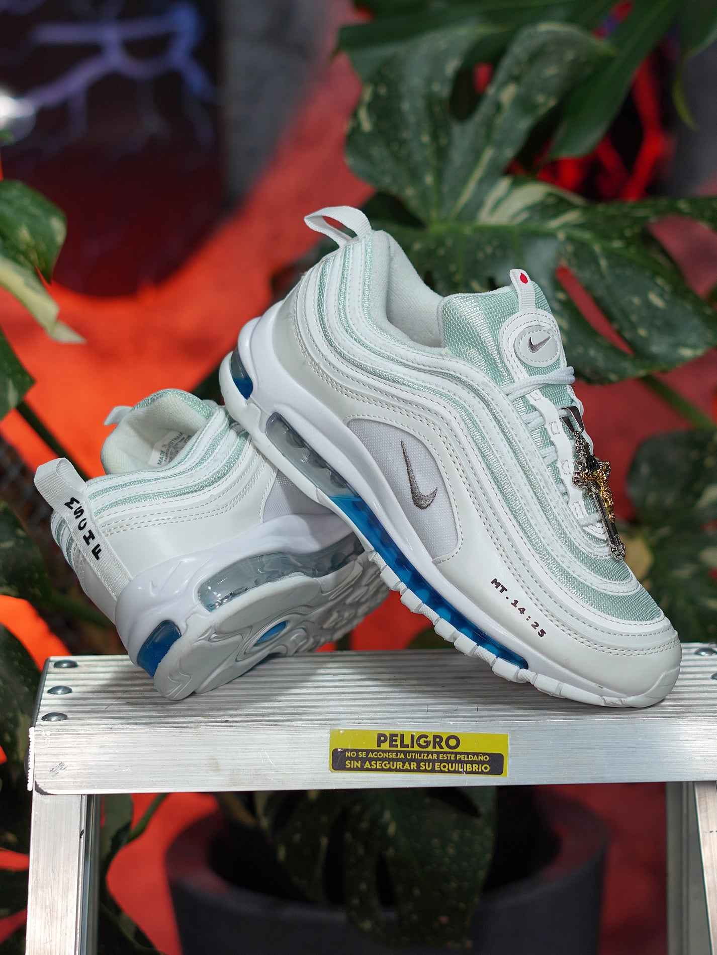Nike Air Max 97 Mschf x Inri Jesus - Blanco, Azul – SOOULSHOPP